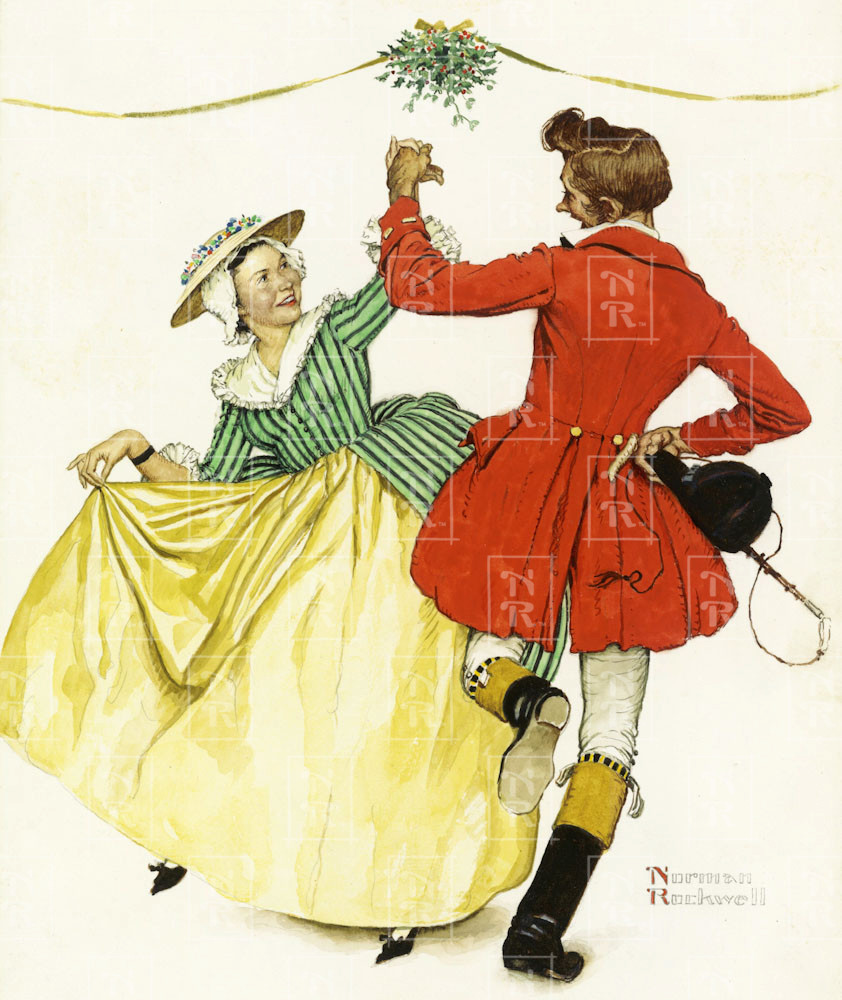 Mistletoe Dance / A Merry Christmas - Norman Rockwell